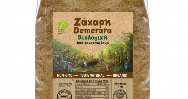 Ζάχαρη Demerara - 1kg - Βιολογική